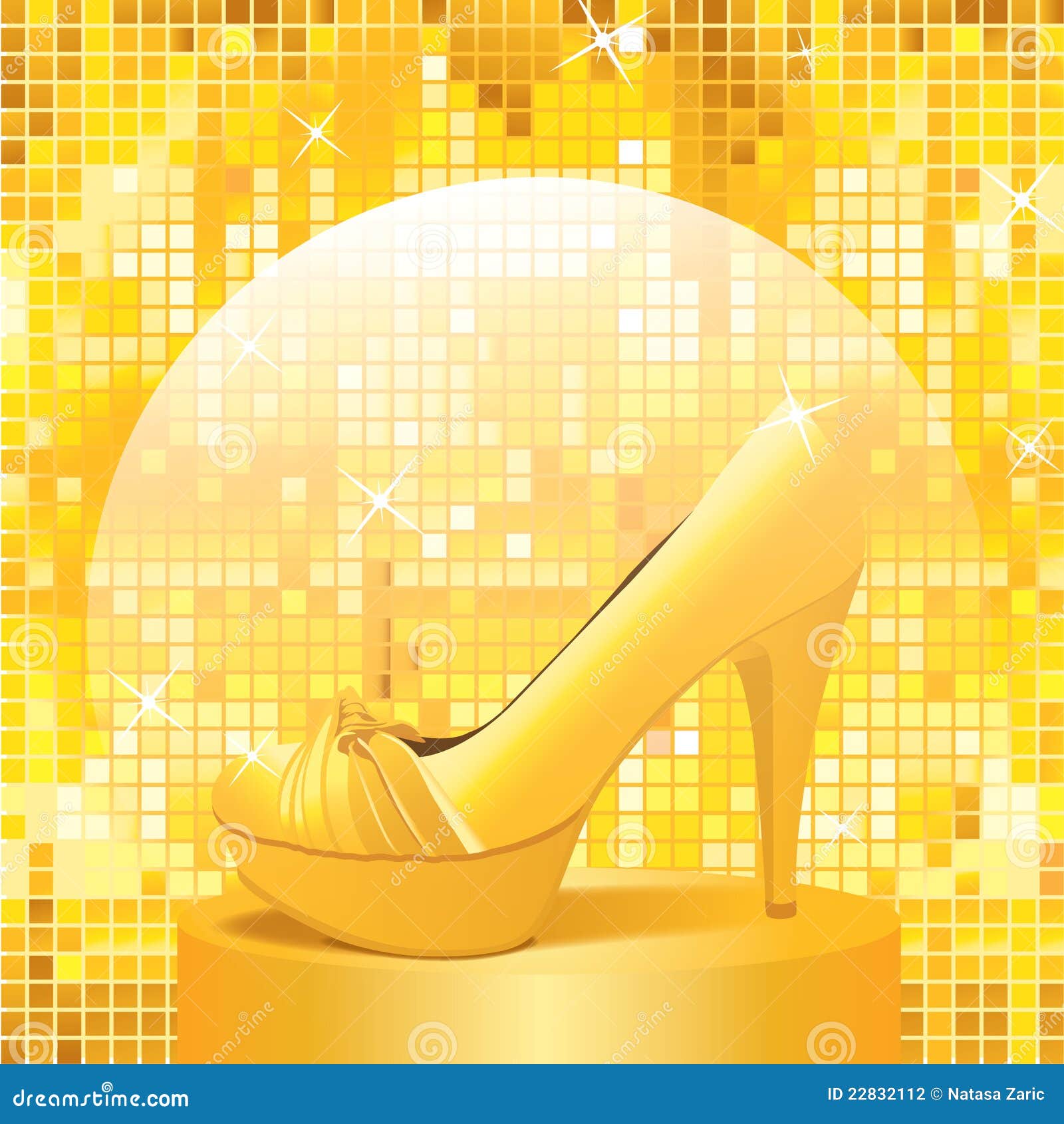 GoldenShoe stock illustration. Illustration of premiere - 22832112