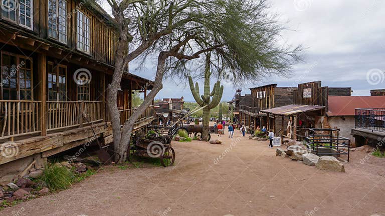Goldfield Ghost Town Apache Junction Arizona Editorial Stock Image - Image of vacation, cottage ...