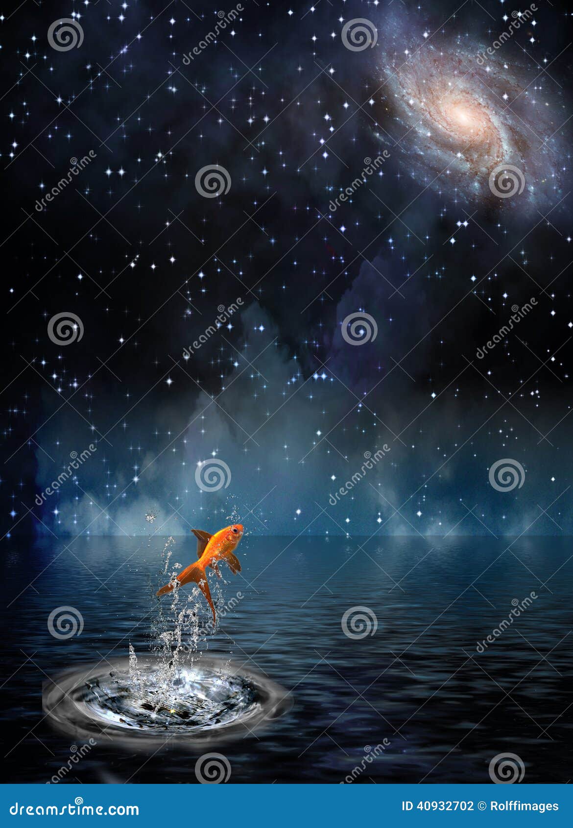 Goldfish leaps stock illustration. Illustration of animal - 40932702