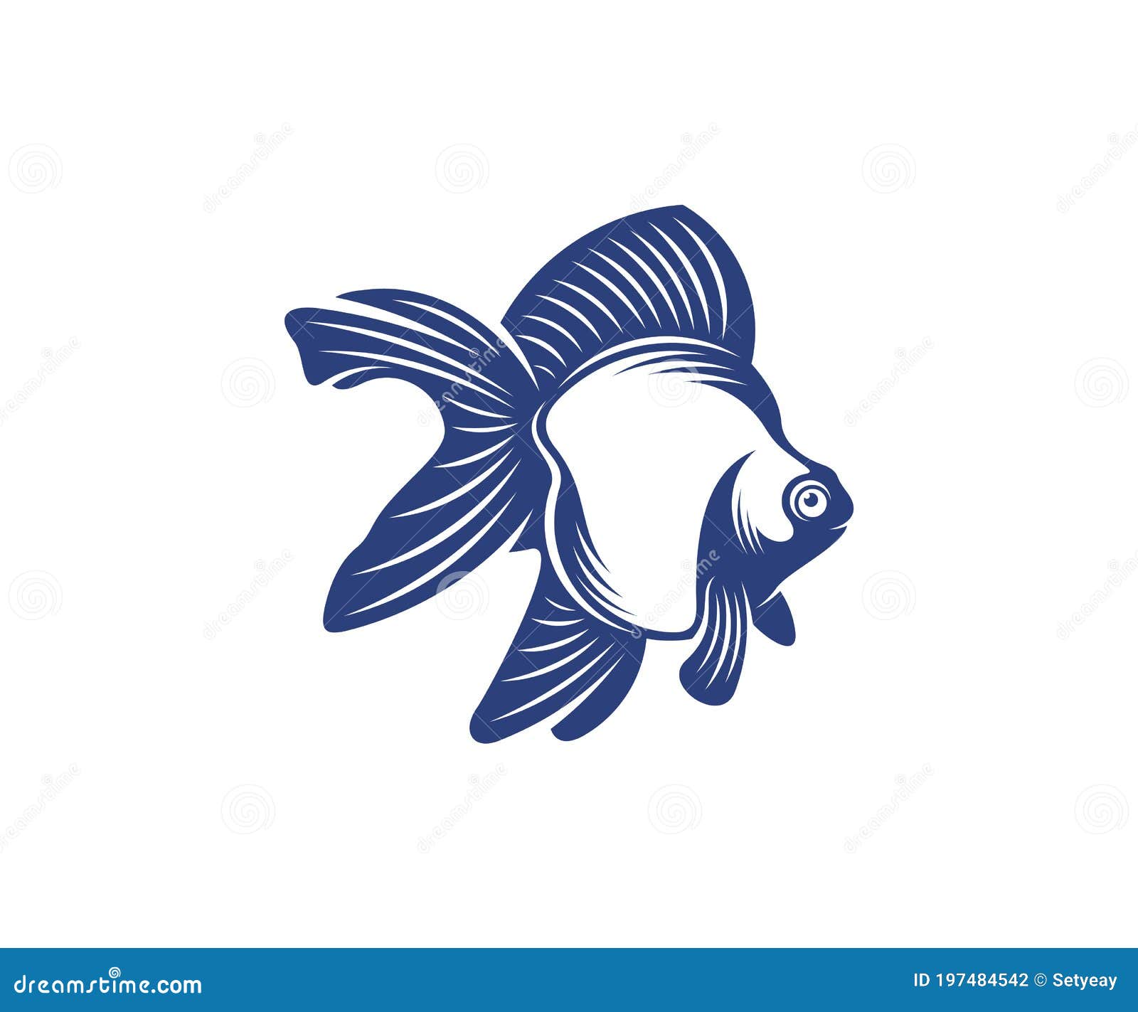 Goldfish Logo Design Vector Template, Goldfish Illustration, Icon ...