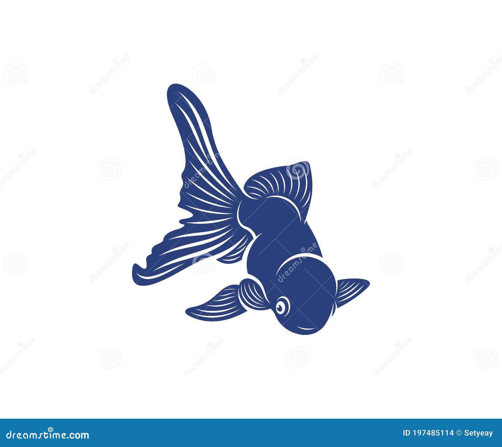 Goldfish Logo Design Vector Template, Goldfish Illustration, Icon ...
