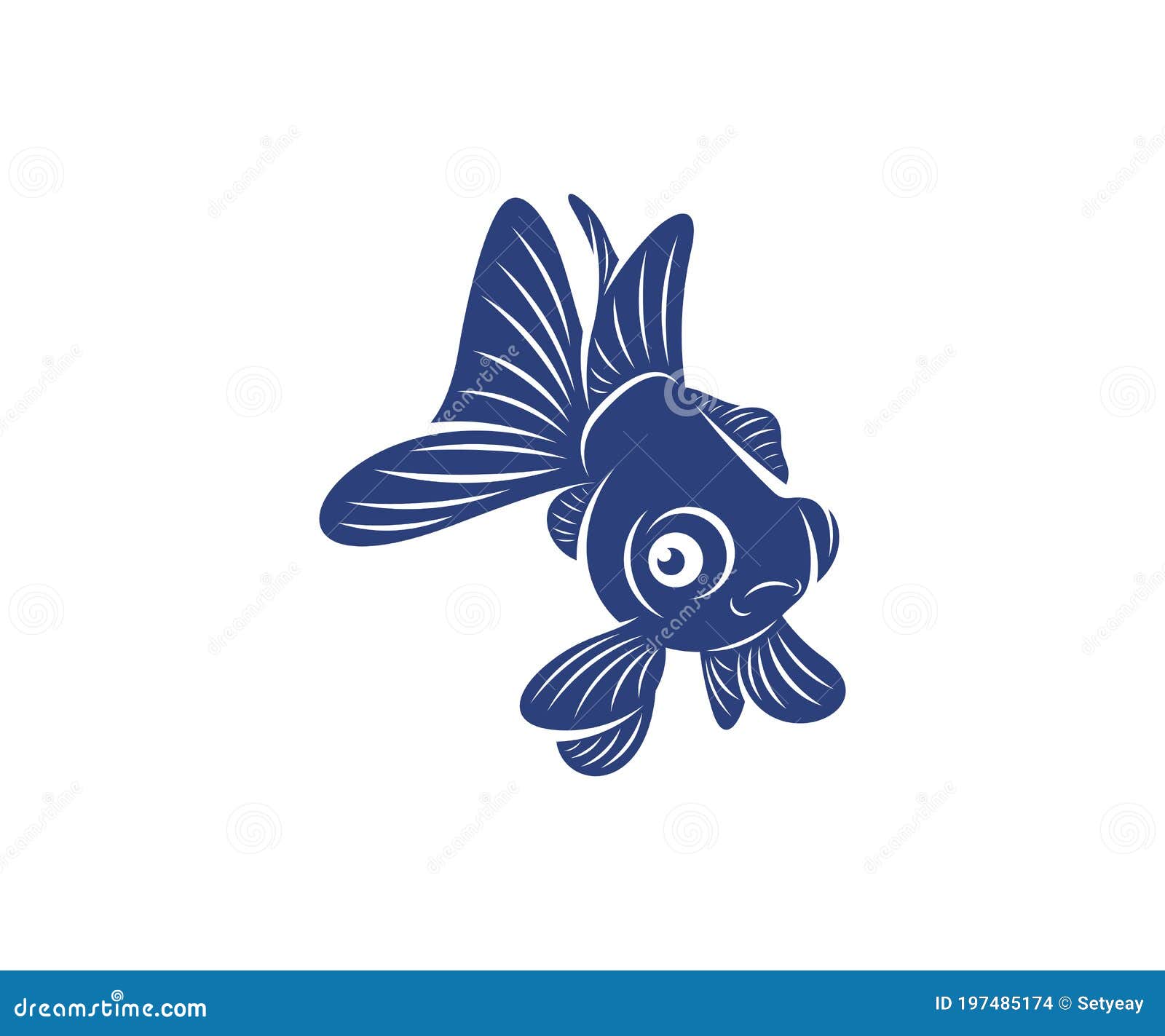 Goldfish Logo Design Vector Template, Goldfish Illustration, Icon ...