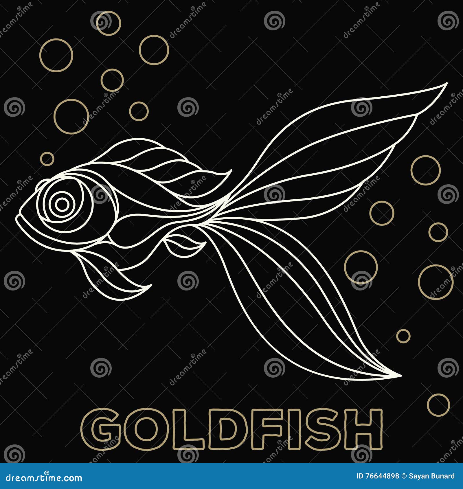 Goldfish Logo With White Background. Suitable For Logo Making Stock ...