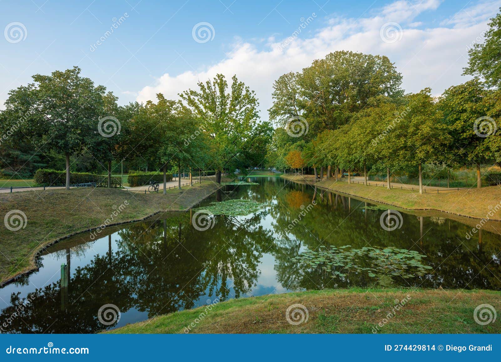 Goldfish Pond at Tiergarten Park - Berlin, Germany Stock Photo - Image ...