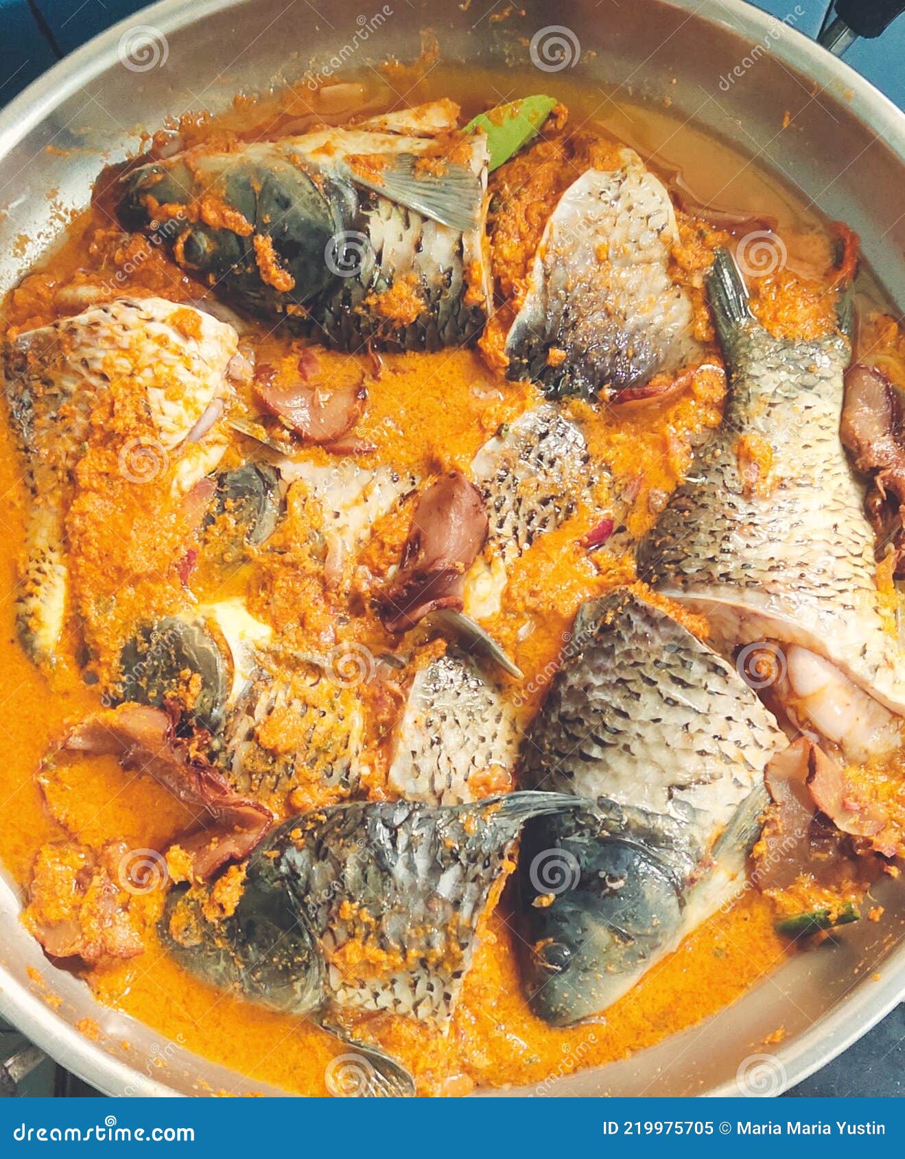 Goldfish that are Ready To Be Cooked into North Sumatran Cuisine Stock ...