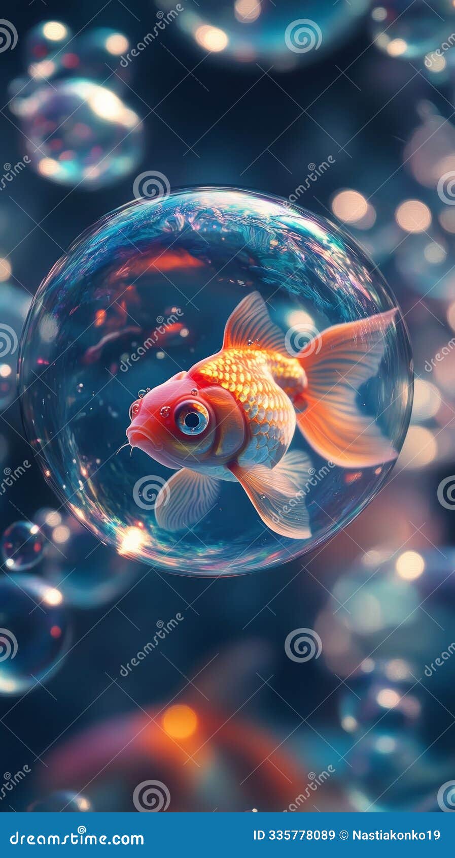 3D Underwater Fantasy World. The Abyss, The Deep Sea Bottom. Underwater ...