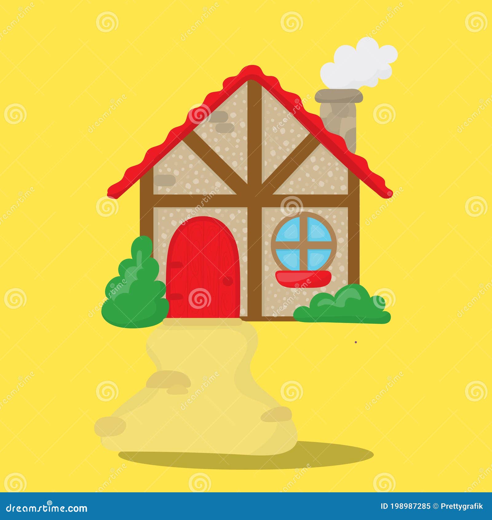 Goldilocks and the 3 Bear House 19 Stock Vector - Illustration of ...