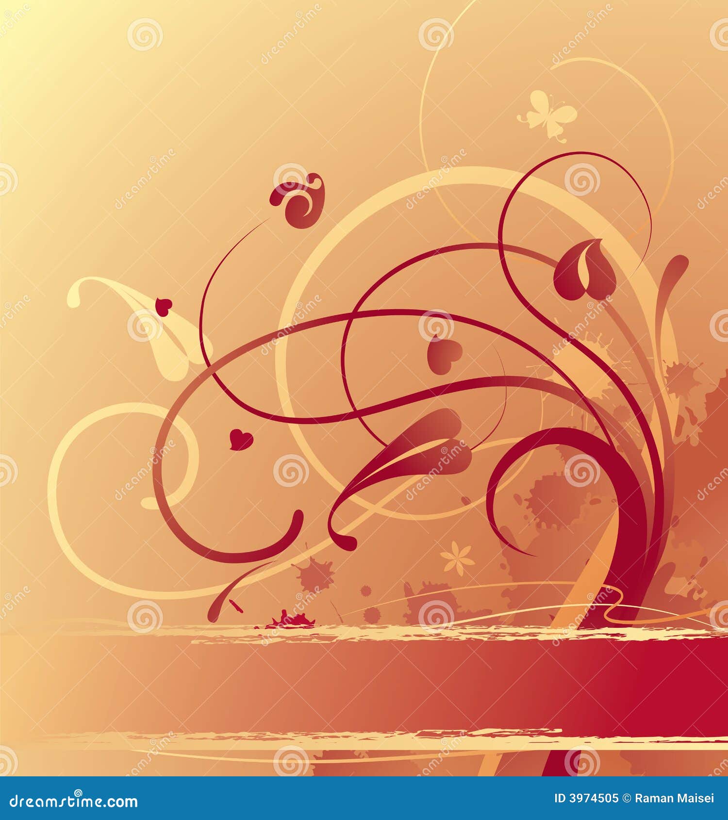 Goldish background stock vector. Illustration of field - 3974505