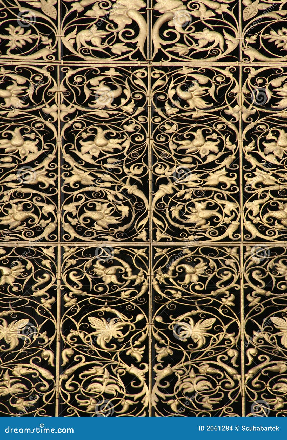 Goldleaf Ornamental Pattern Stock Photo - Image of baroque, gold: 2061284