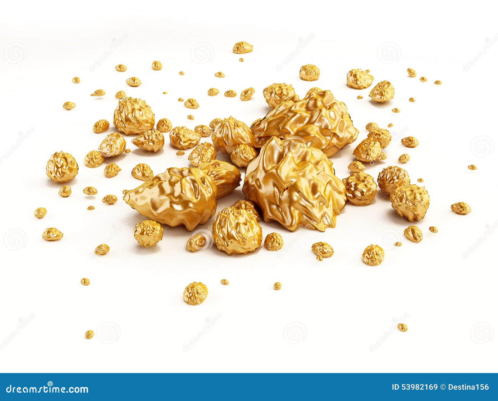 Goldnuggets stock abbildung. Illustration von nave, felsen - 53982169