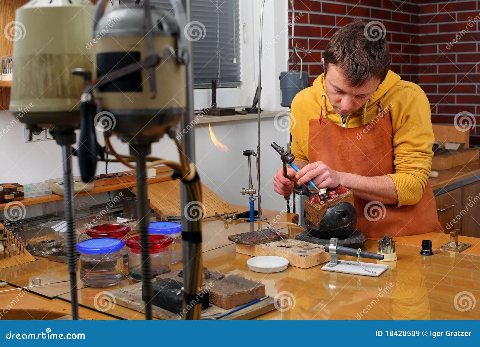 Goldsmith stock image. Image of artist, accessory, human - 18420509