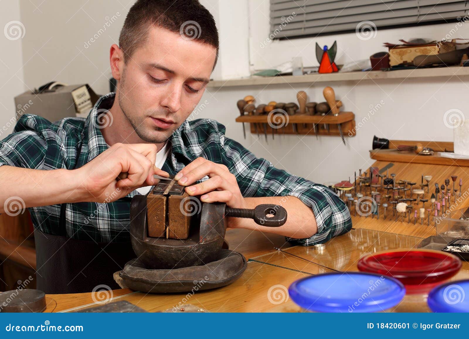 Goldsmith stock image. Image of chain, fashion, gold - 18420601