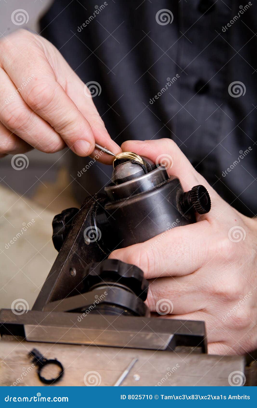 Goldsmith stock photo. Image of gold, nail, bracelet, process - 8025710