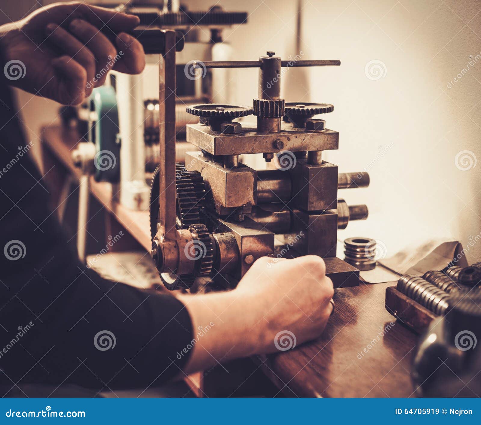 Goldsmith Crafting Precious Metal. Stock Image - Image of jewelery ...