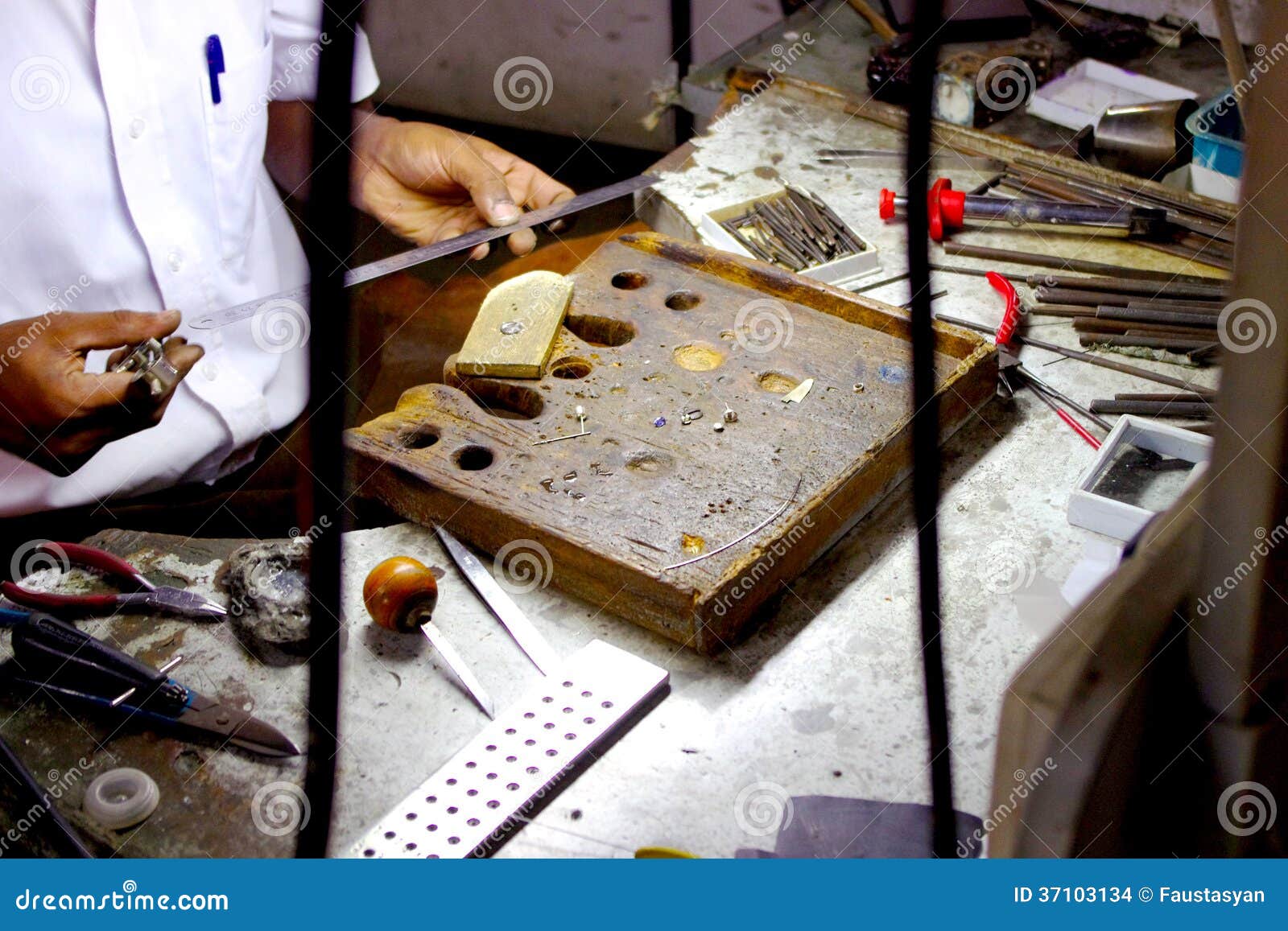 Goldsmith stock photo. Image of handmade, cutting, grinding - 37103134