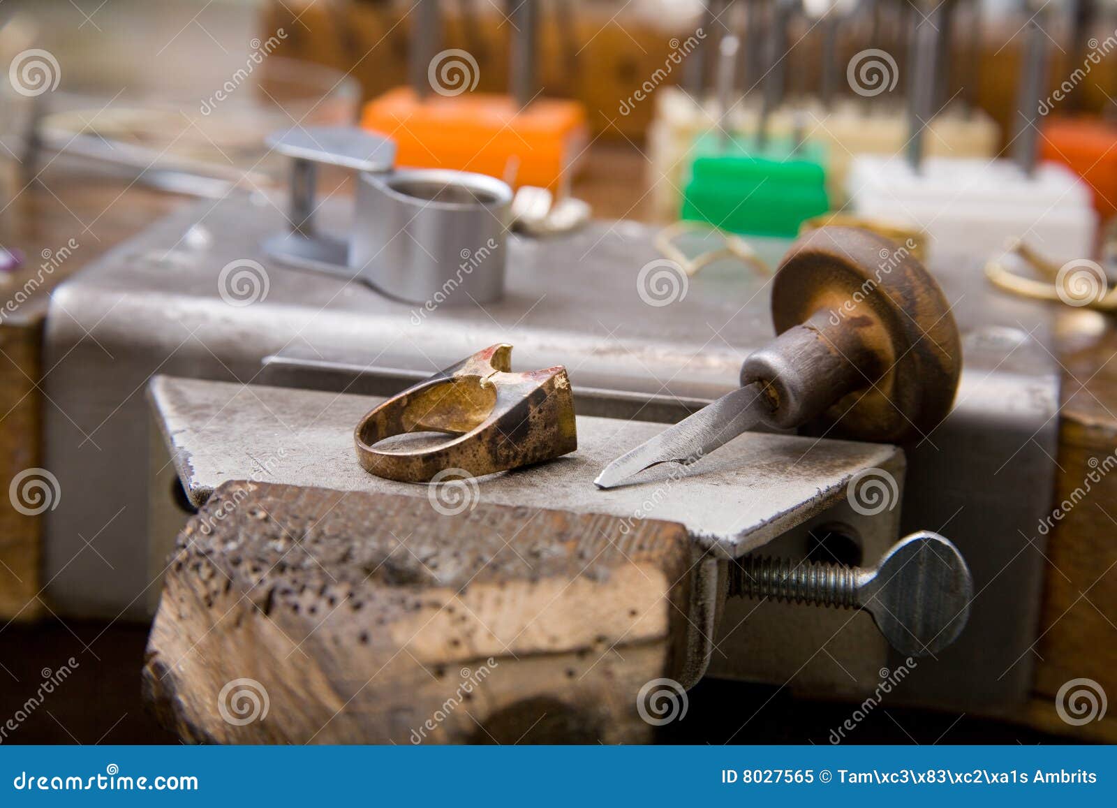 Goldsmith tools stock image. Image of bead, fingers, armlet - 8027565