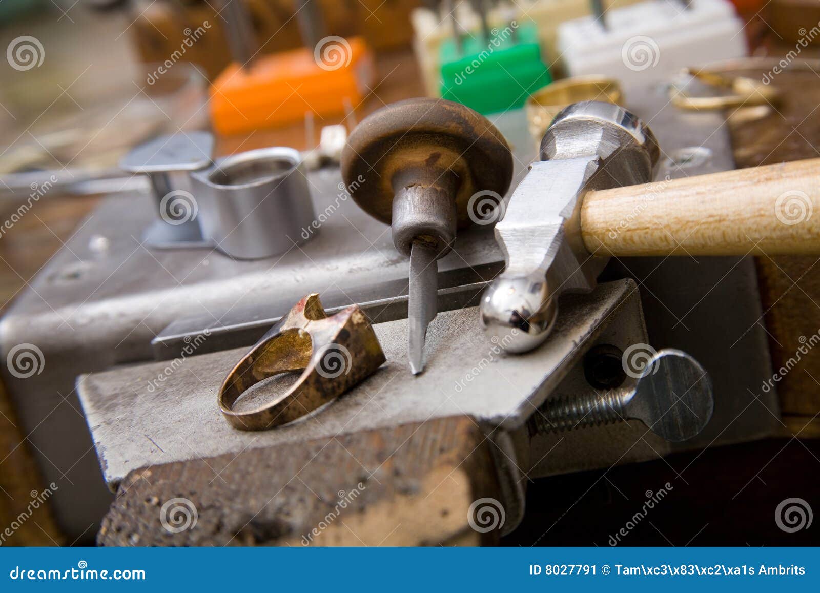 Goldsmith tools stock image. Image of minor, nail, bead - 8027791