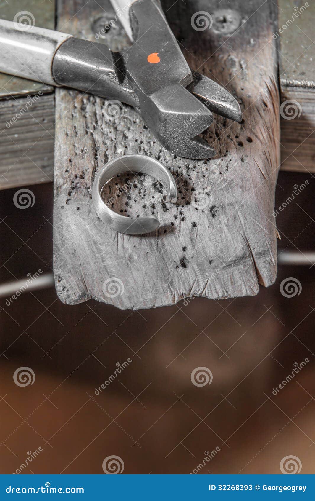 Goldsmith work bench 1 stock image. Image of pair, metal - 32268393