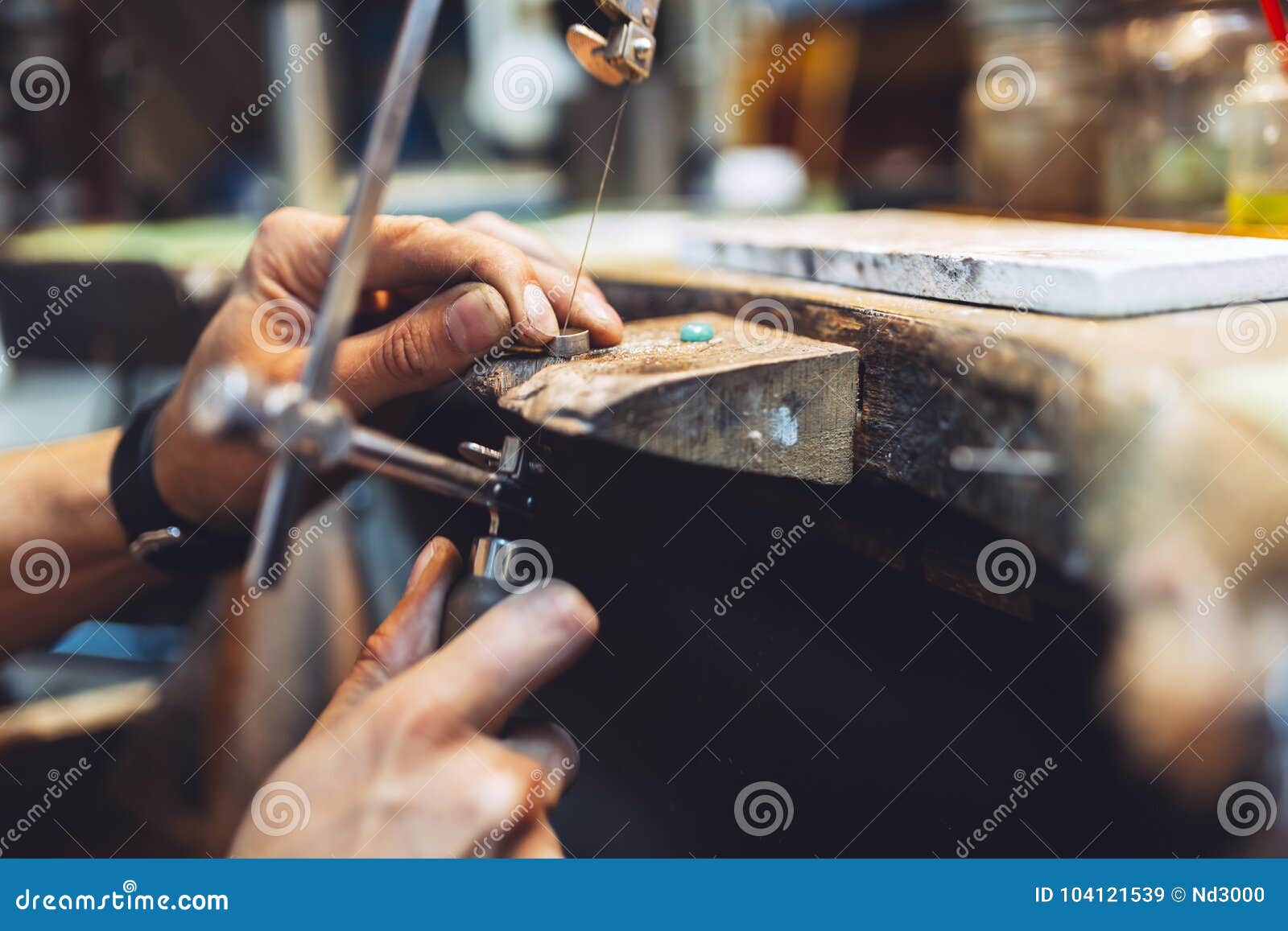 Goldsmith working stock image. Image of finger, jewelry - 104121539