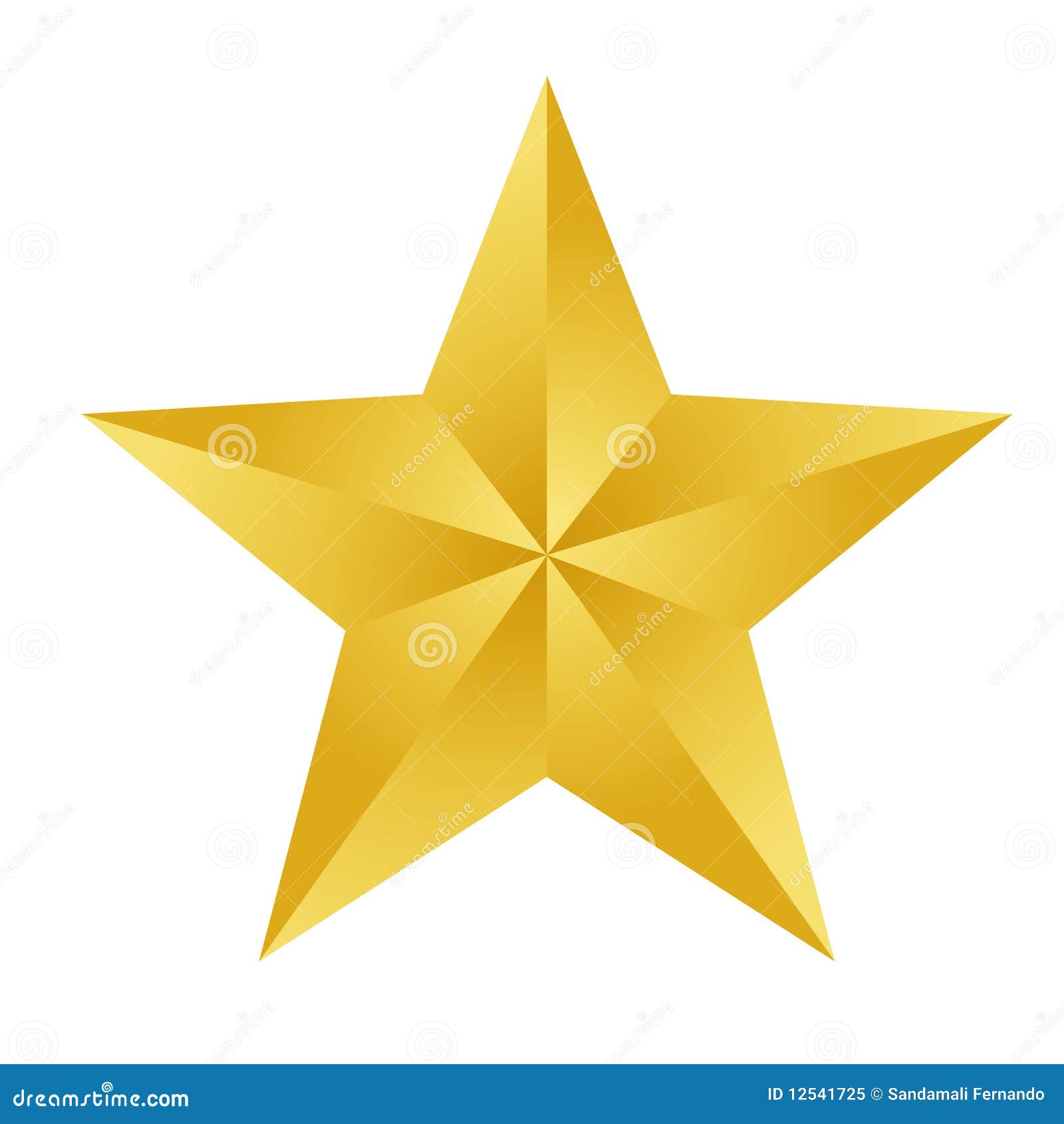 Goldstern vektor abbildung. Illustration von farben, kunst - 12541725