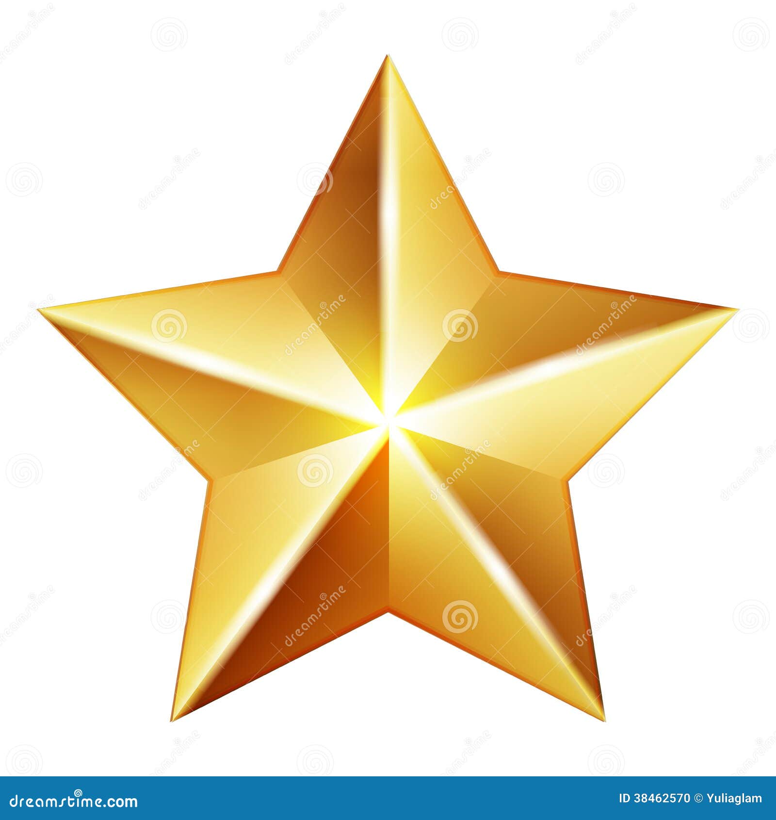 Goldstern vektor abbildung. Illustration von gold, preis - 38462570