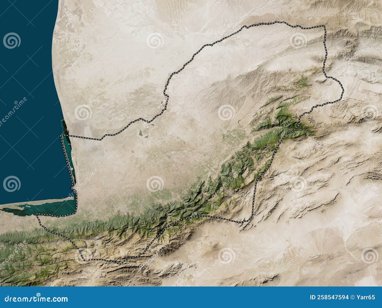Golestan, Iran. Low-res Satellite. No Legend Stock Photo - Image of ...