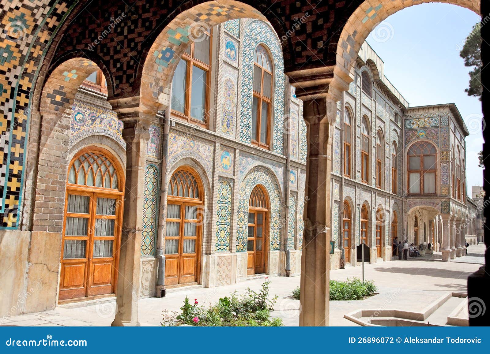 Golestan Palace, Tehran, Iran Stock Photo - Image of landmark, brick ...