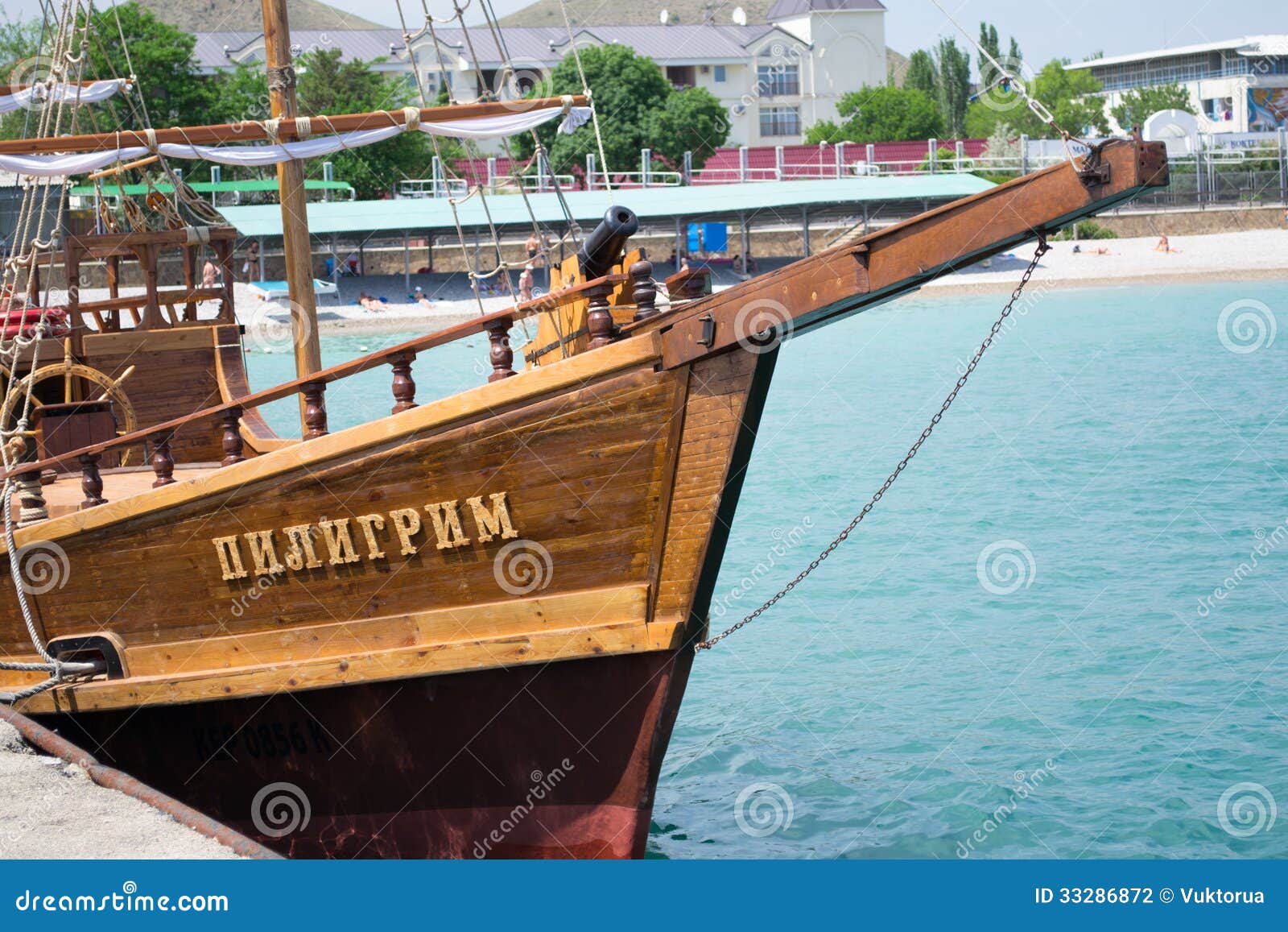 Goletta di Piligrim fotografia editoriale. Immagine di aperto - 33286872