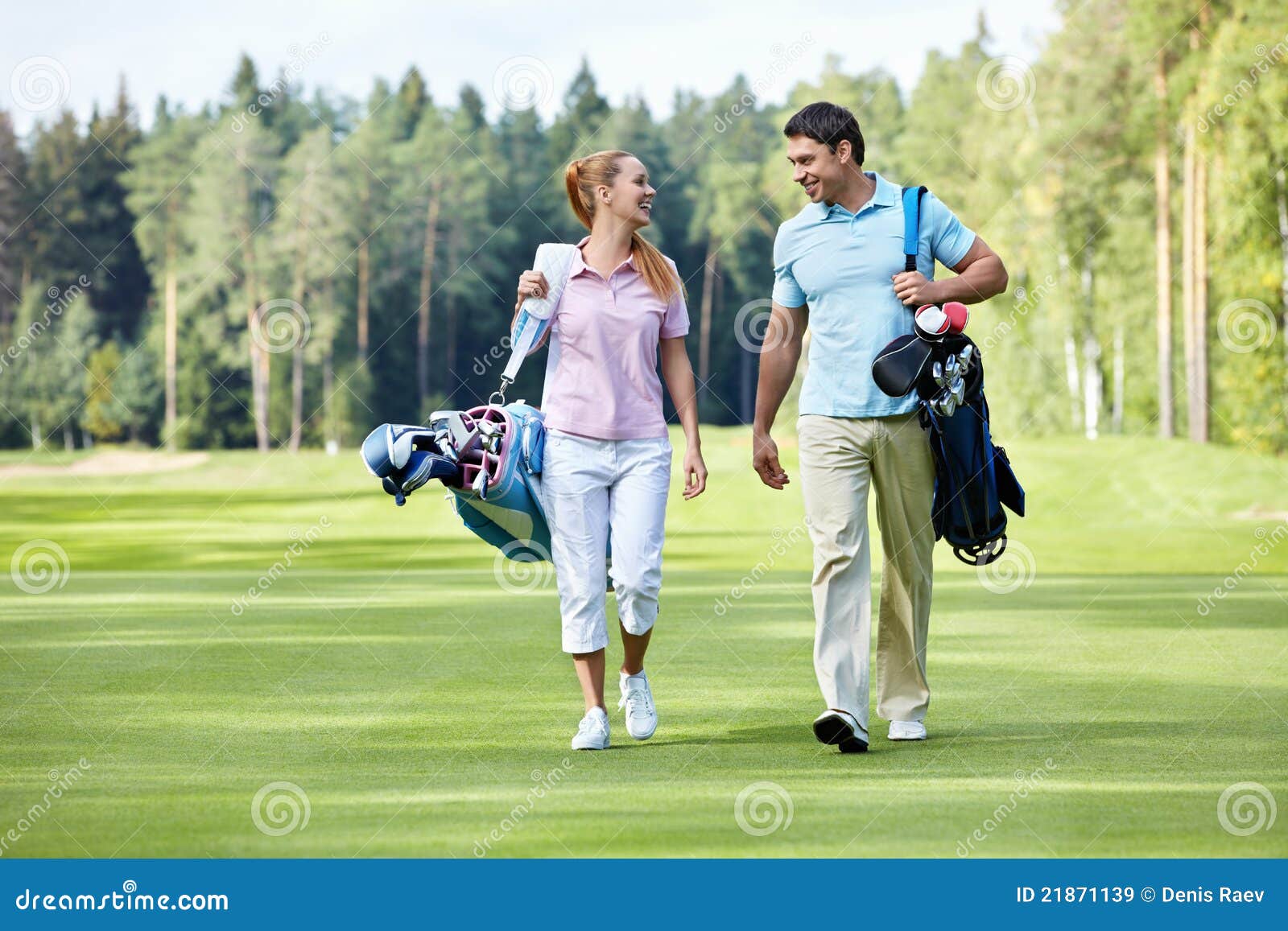 Golf stock image. Image of caucasian, competitive, couple - 21871139