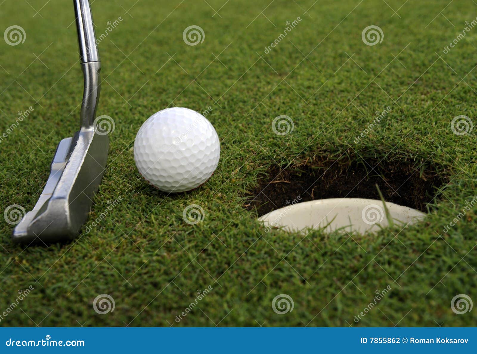 Golf stock photo. Image of close, shadow, hole, copy, space - 7855862
