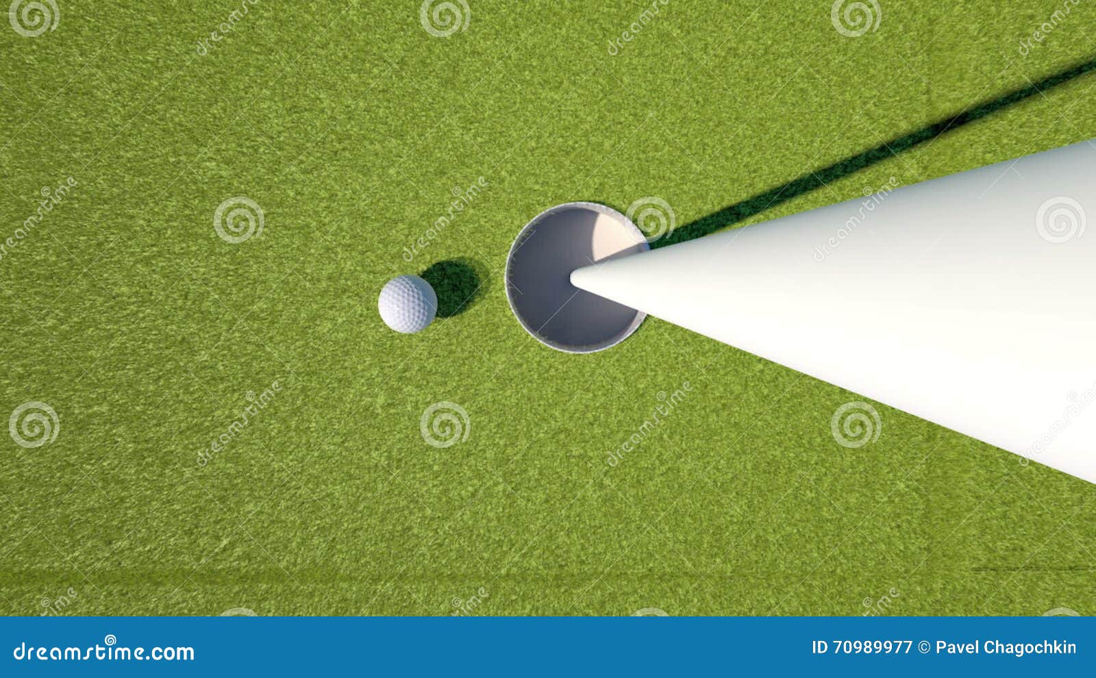 Golf. Animation of Golf Ball Falling into a Hole Stock Video - Video of ...