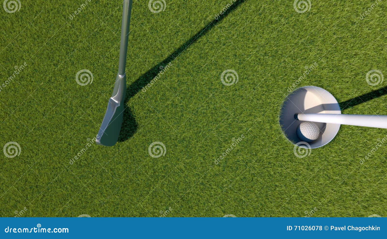 Golf. Animation of Golf Ball Falling into a Hole Stock Footage - Video ...