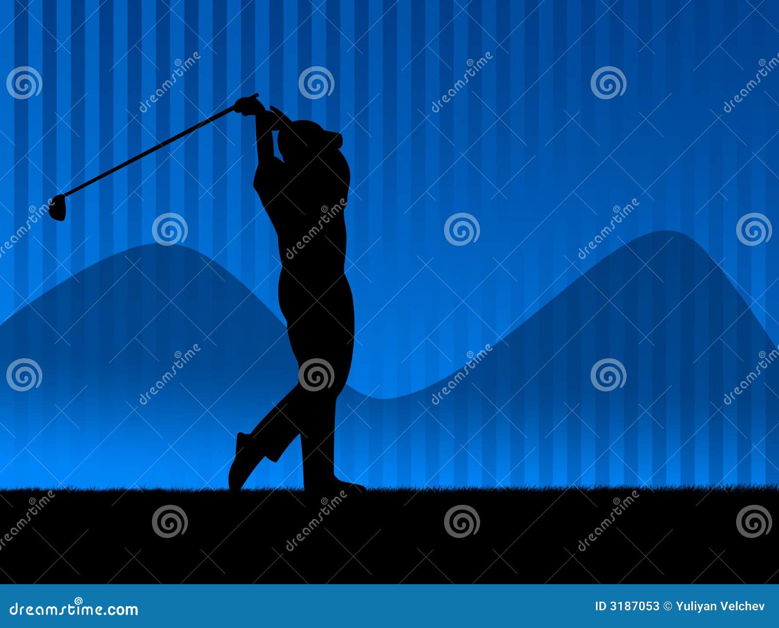 Golf background blue stock illustration. Illustration of outdoor - 3187053