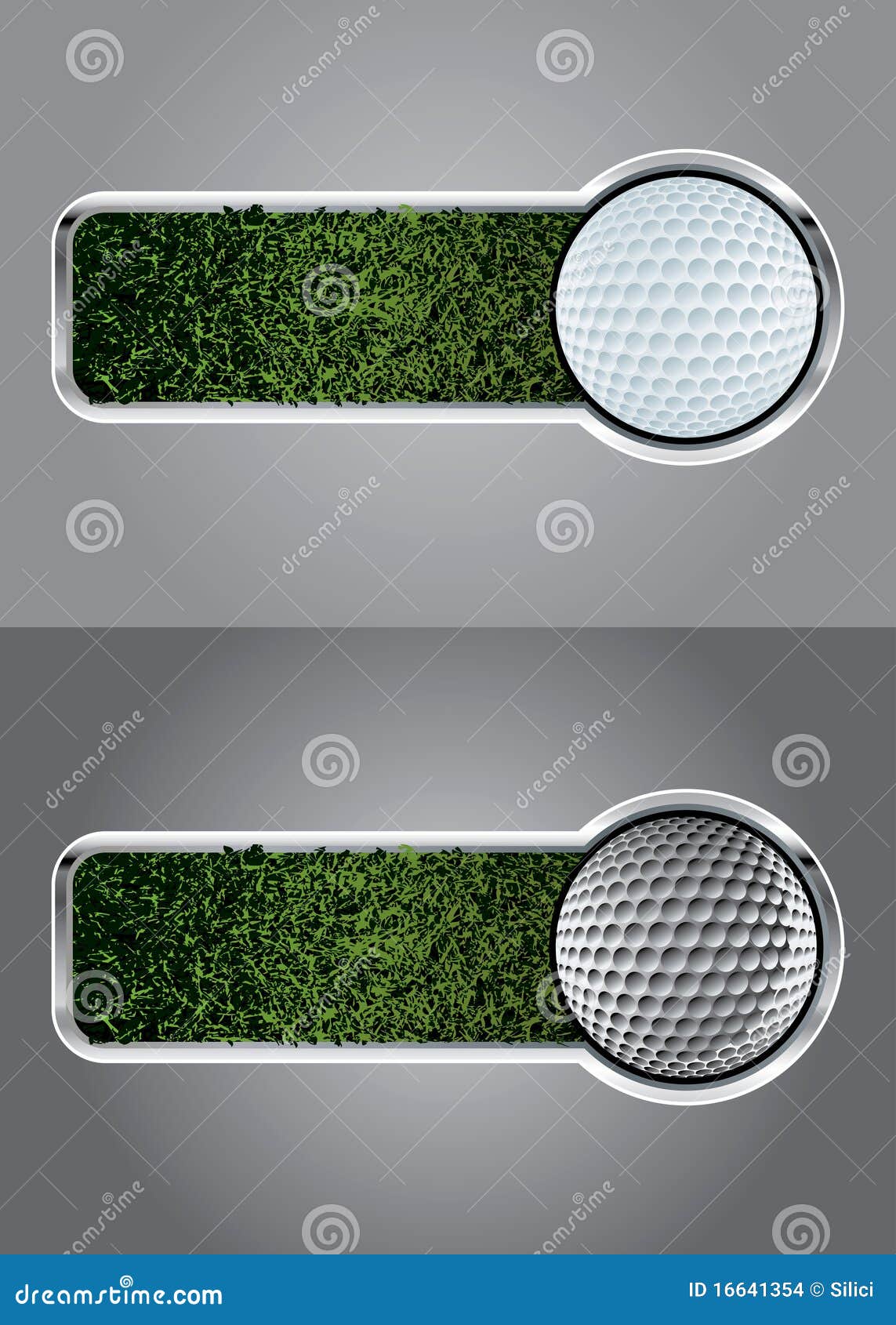 Golf ball banner Set 1 stock vector. Illustration of match - 16641354