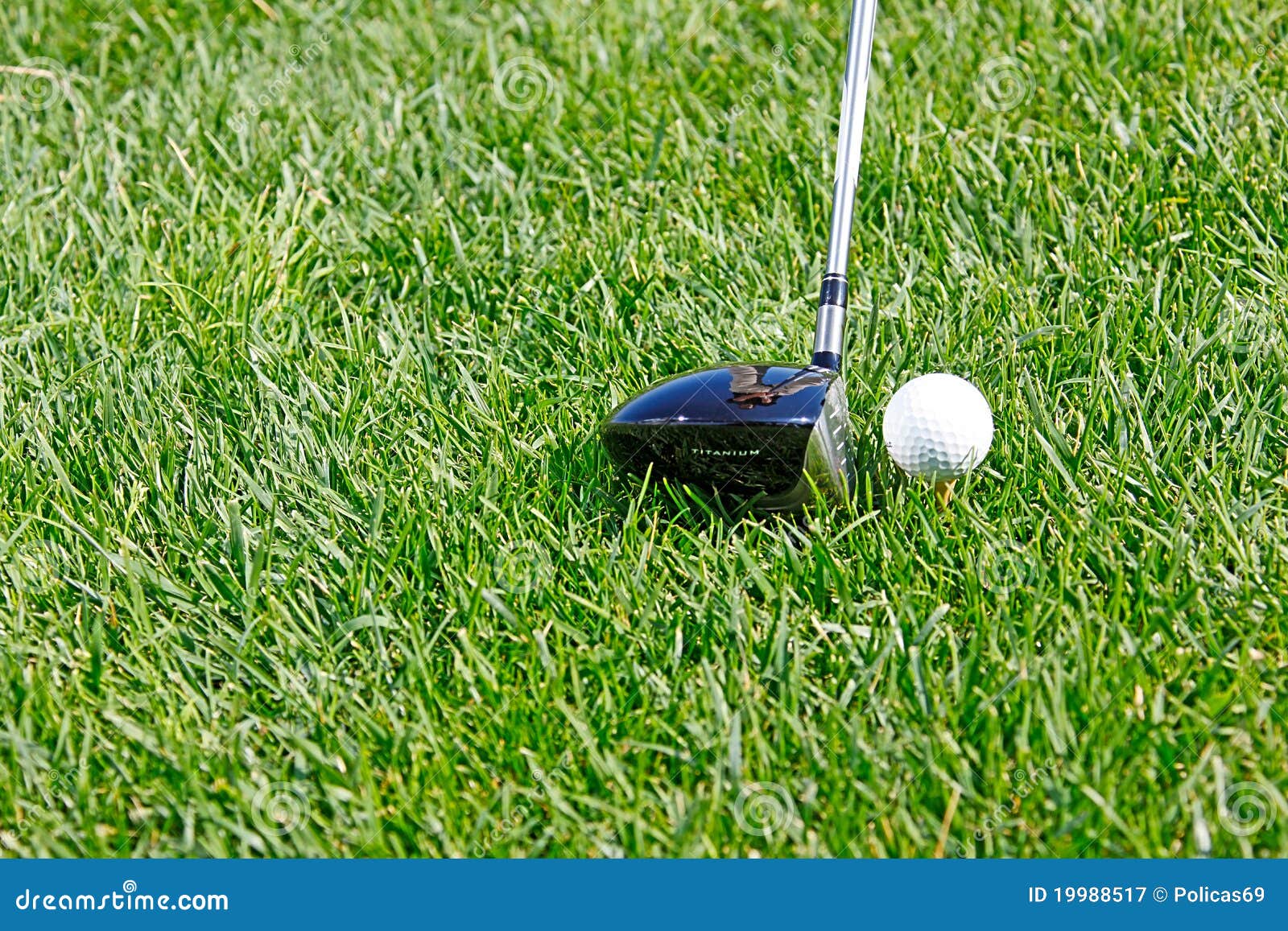 Golf Ball Behind Driver at Driving Range, Plenty O Stock Image - Image ...