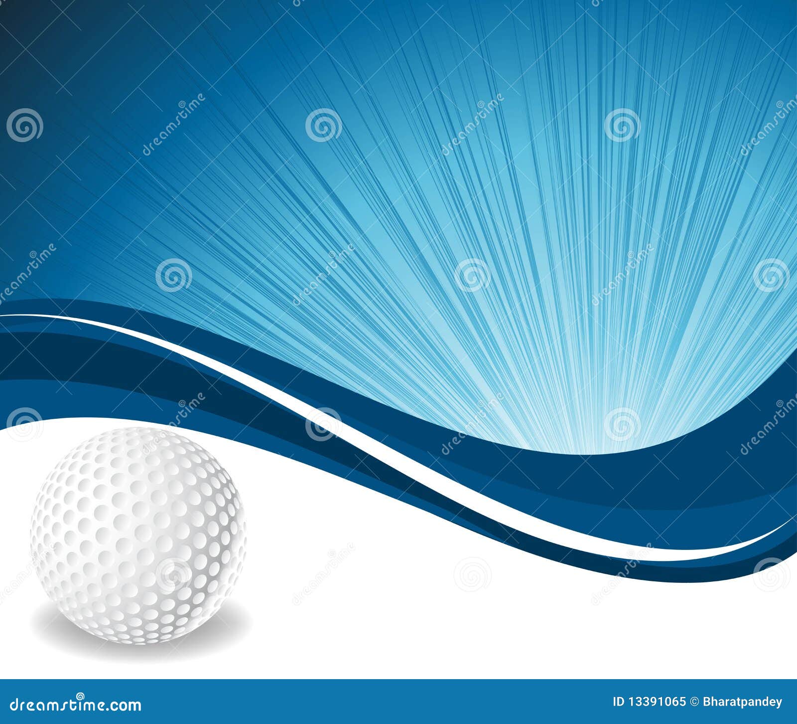Golf Ball Blue Wave Background Stock Illustrations – 25 Golf Ball Blue ...