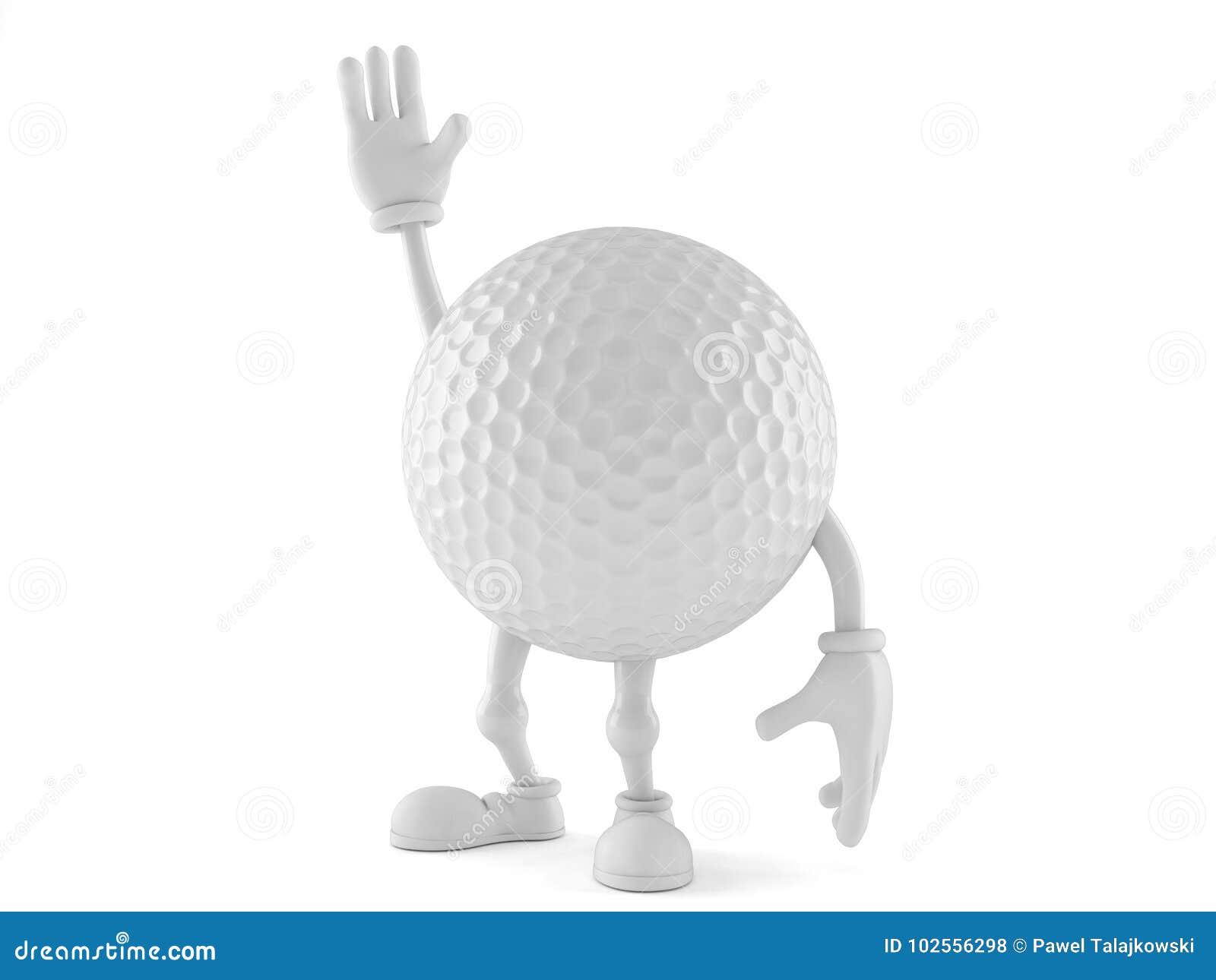 Golf ball character stock illustration. Illustration of background ...