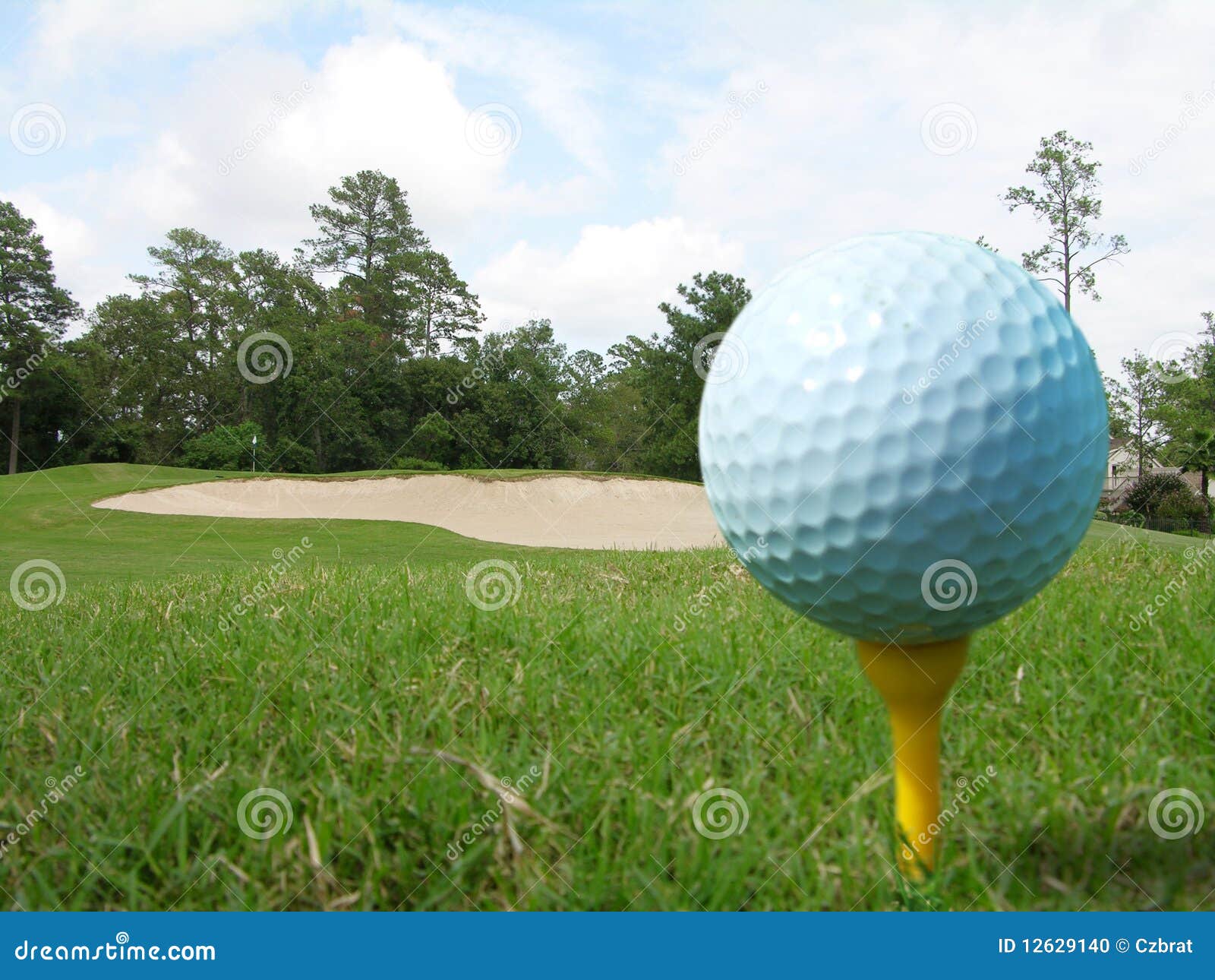Golf Ball close up stock photo. Image of close, ball - 12629140