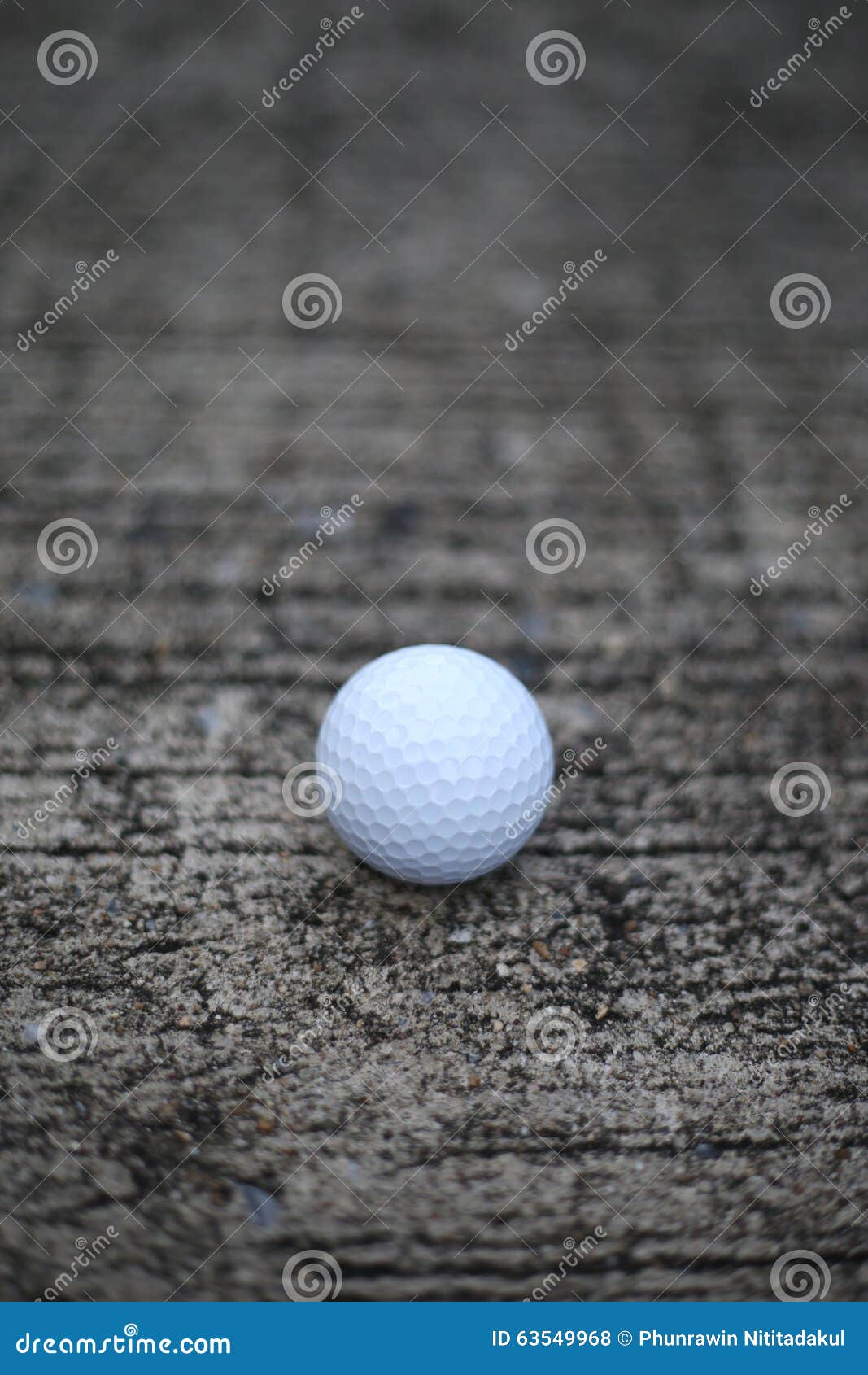 Golf Ball on Concrete Texture Stock Photo - Image of sport, background ...
