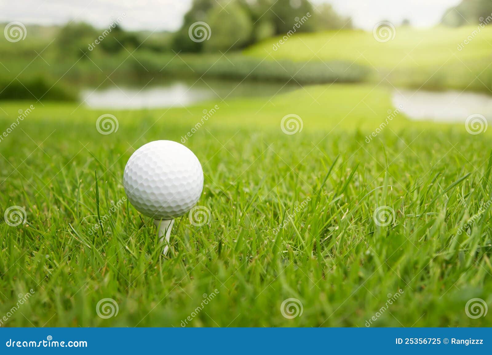 Golf ball at the course stock image. Image of beautiful - 25356725
