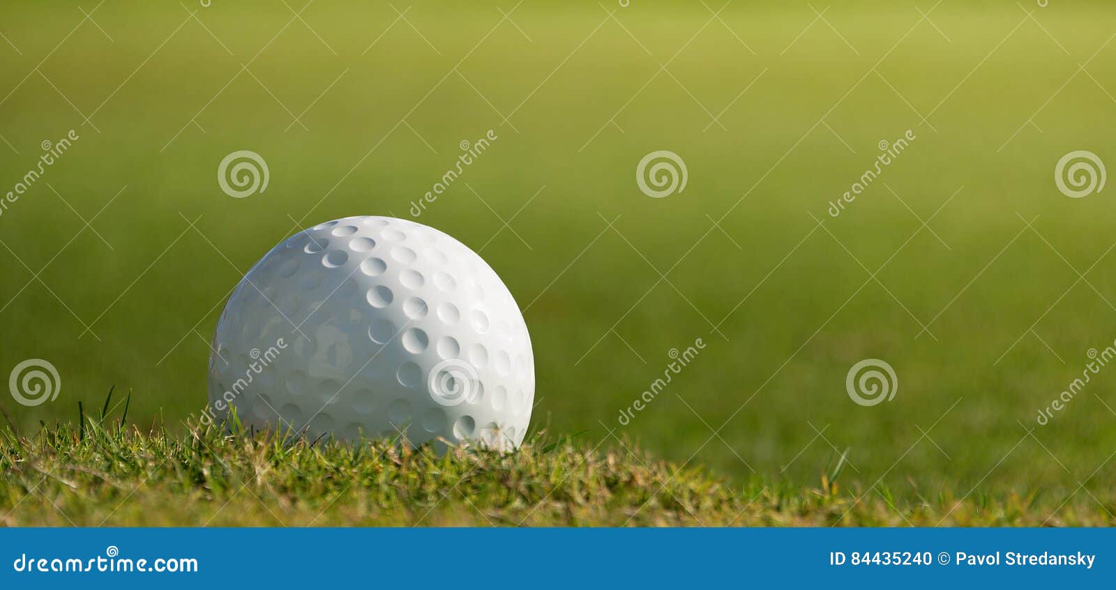 Golf ball on course stock photo. Image of ball, outside - 84435240
