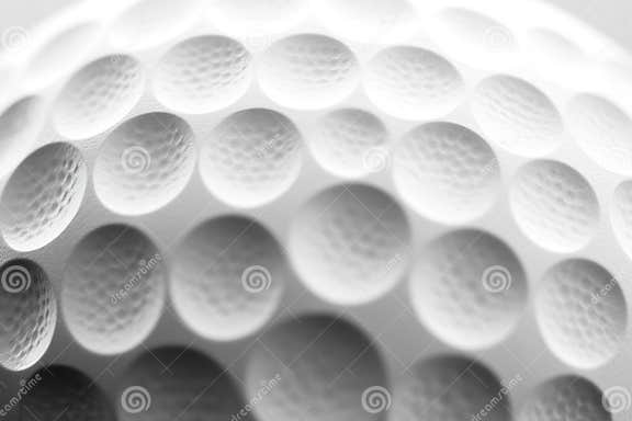 Golf Ball Dimples, a Macro View of Aerodynamics Stock Photo - Image of ...