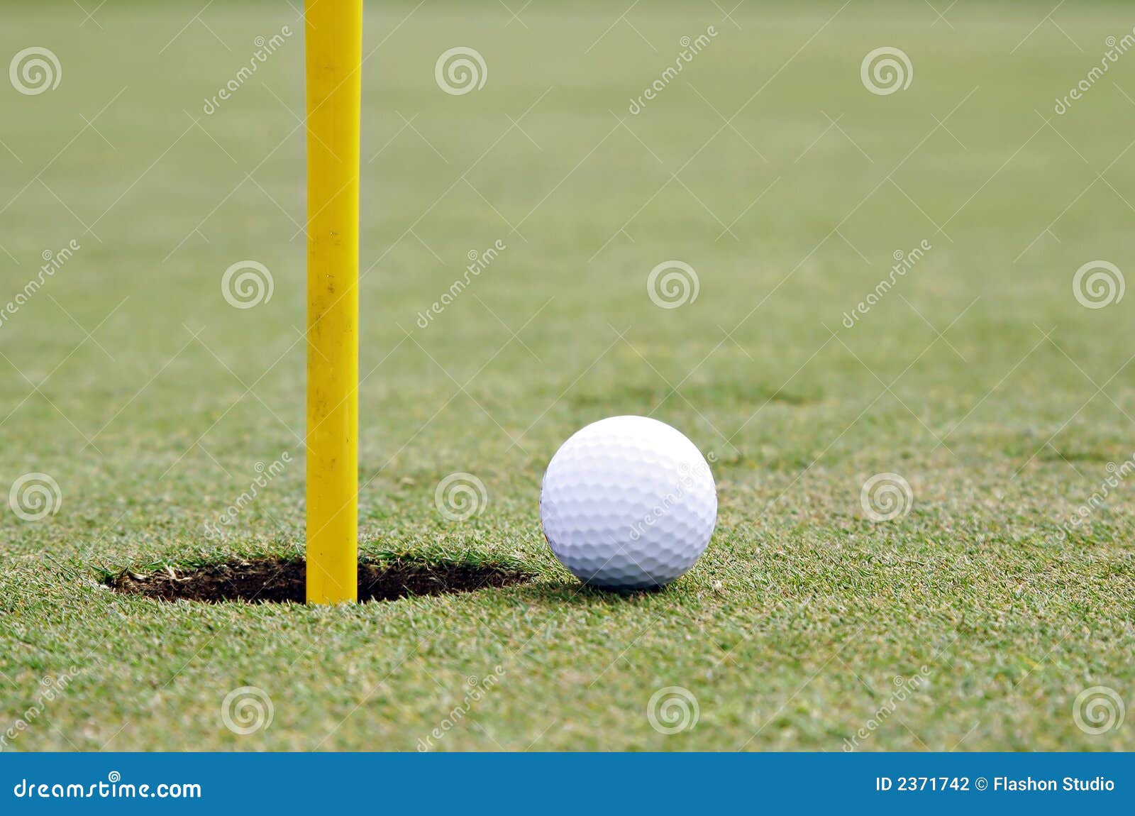Golf Ball on the Edge of the C Stock Photo - Image of detail ...