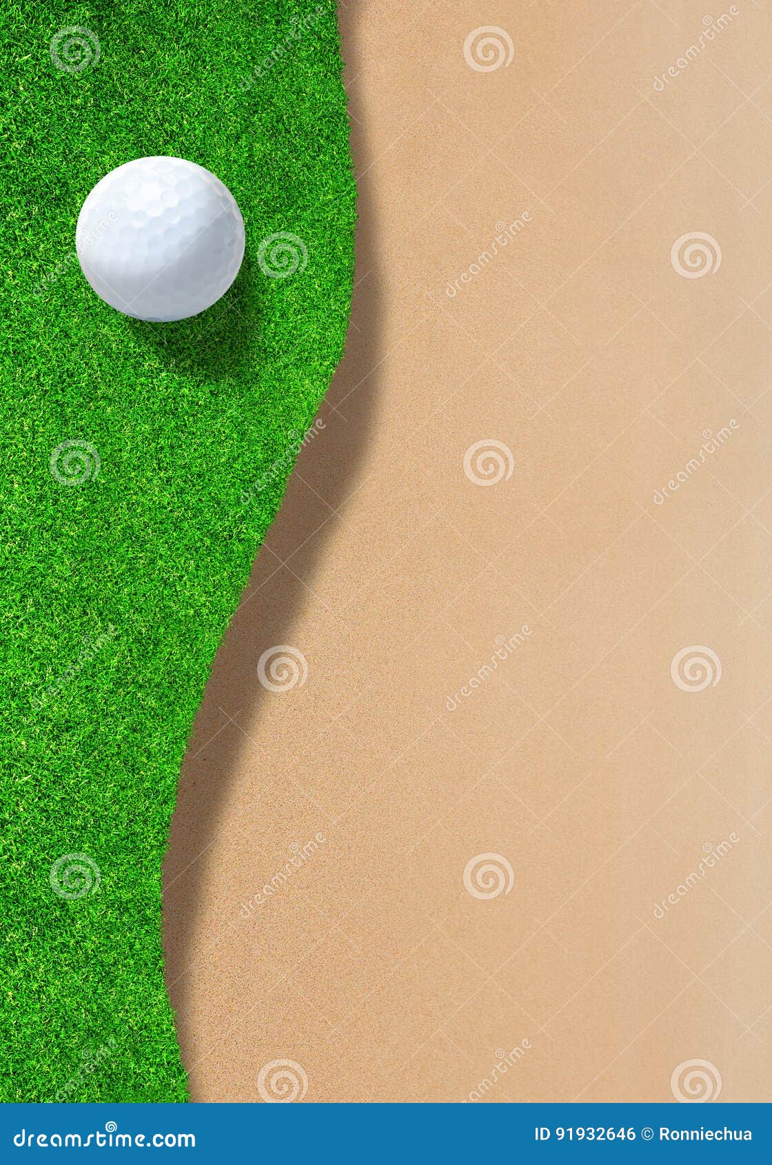 Golf Sand Trap Stock Photography | CartoonDealer.com #34348658