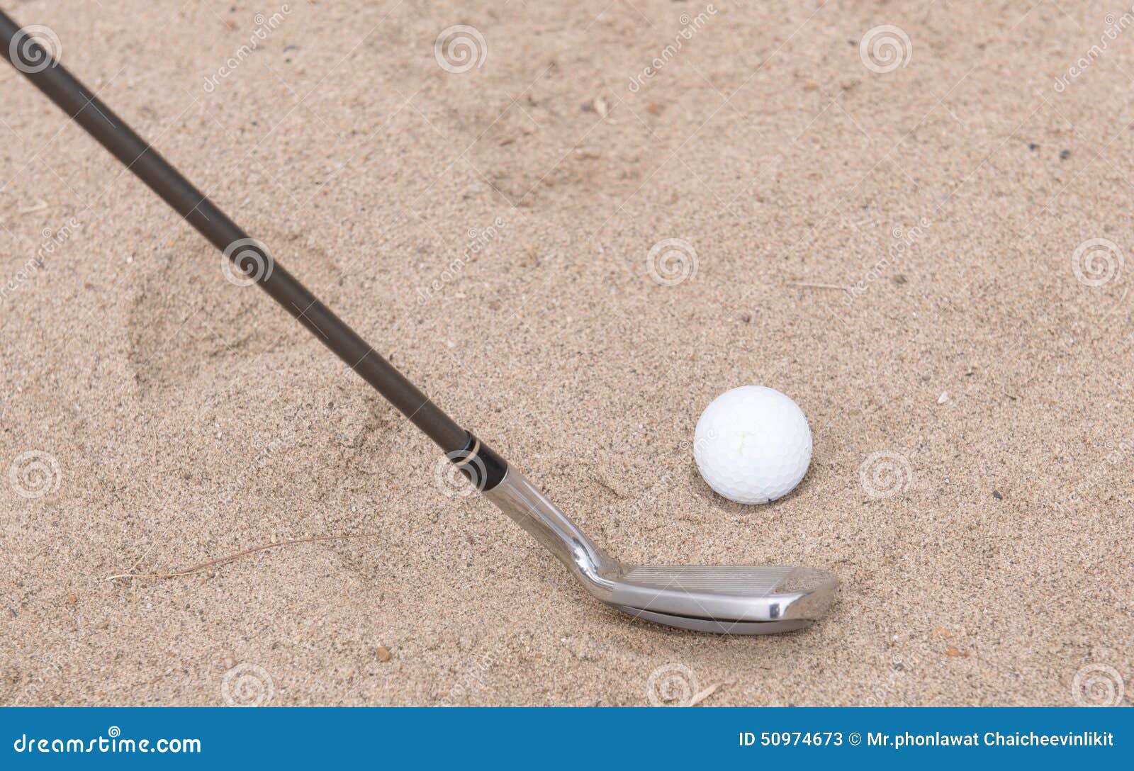 Golf stock image. Image of plugged, white, hobby, sand - 50974673