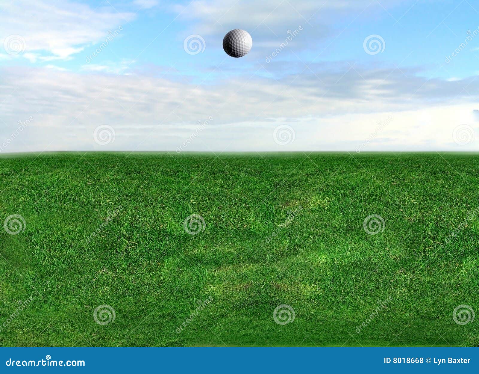 Golf Ball Flying stock photo. Image of fareway, fairway - 8018668