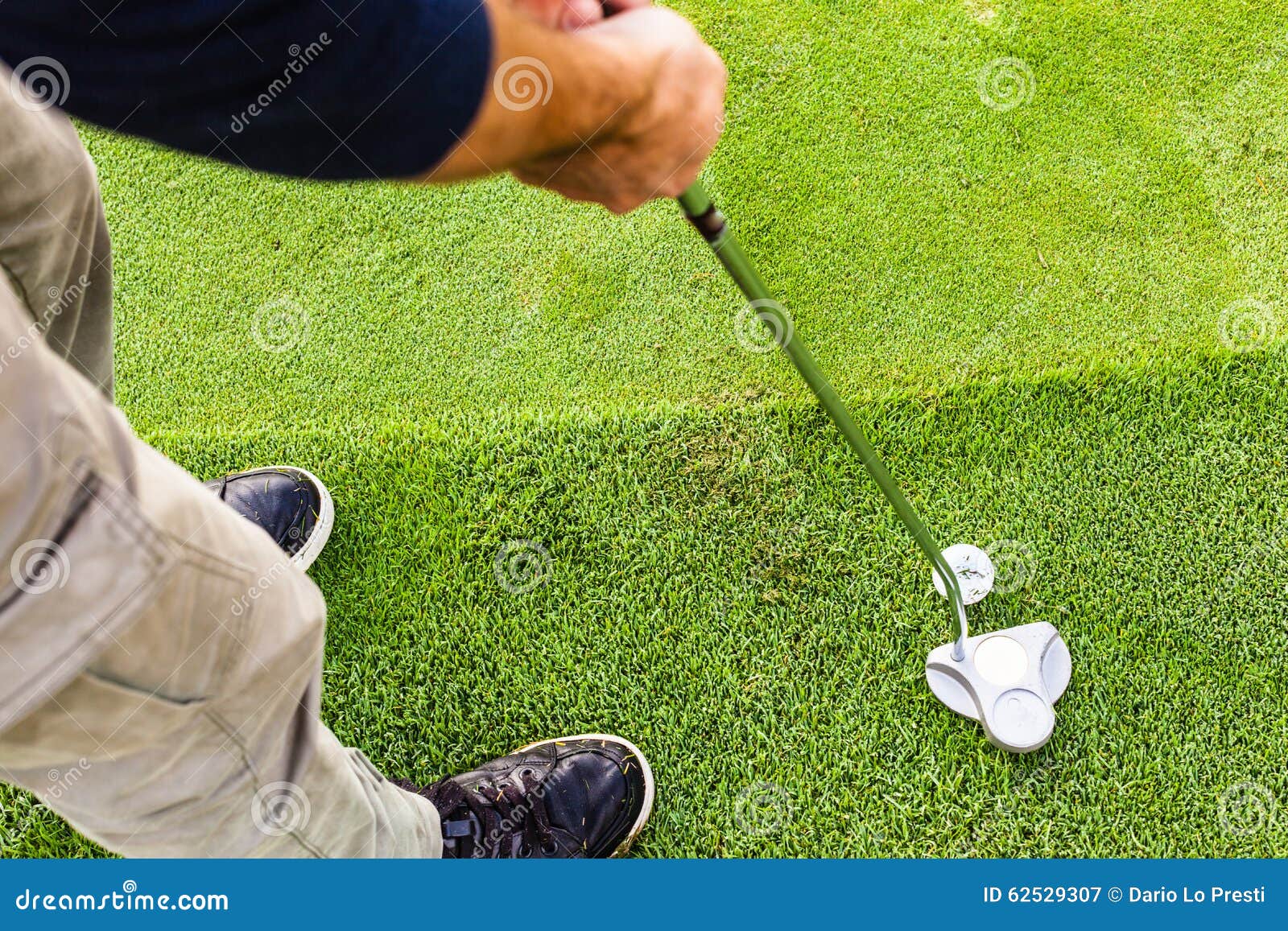 Golf ball in the fringe stock image. Image of exercise - 62529307