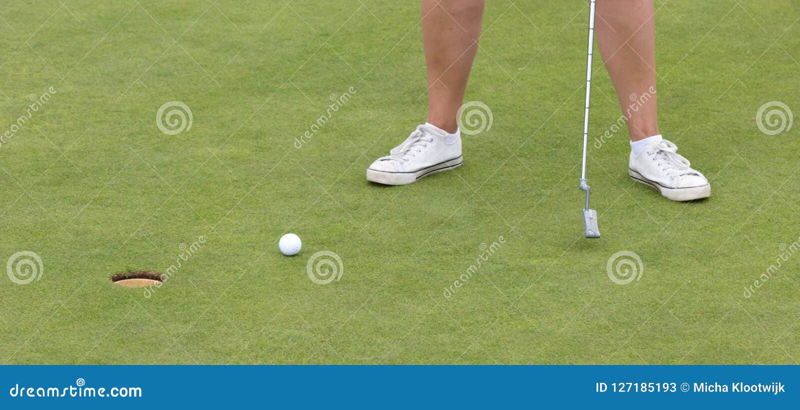 Golf Ball on Front of a Driver Stock Image - Image of game, leisure ...