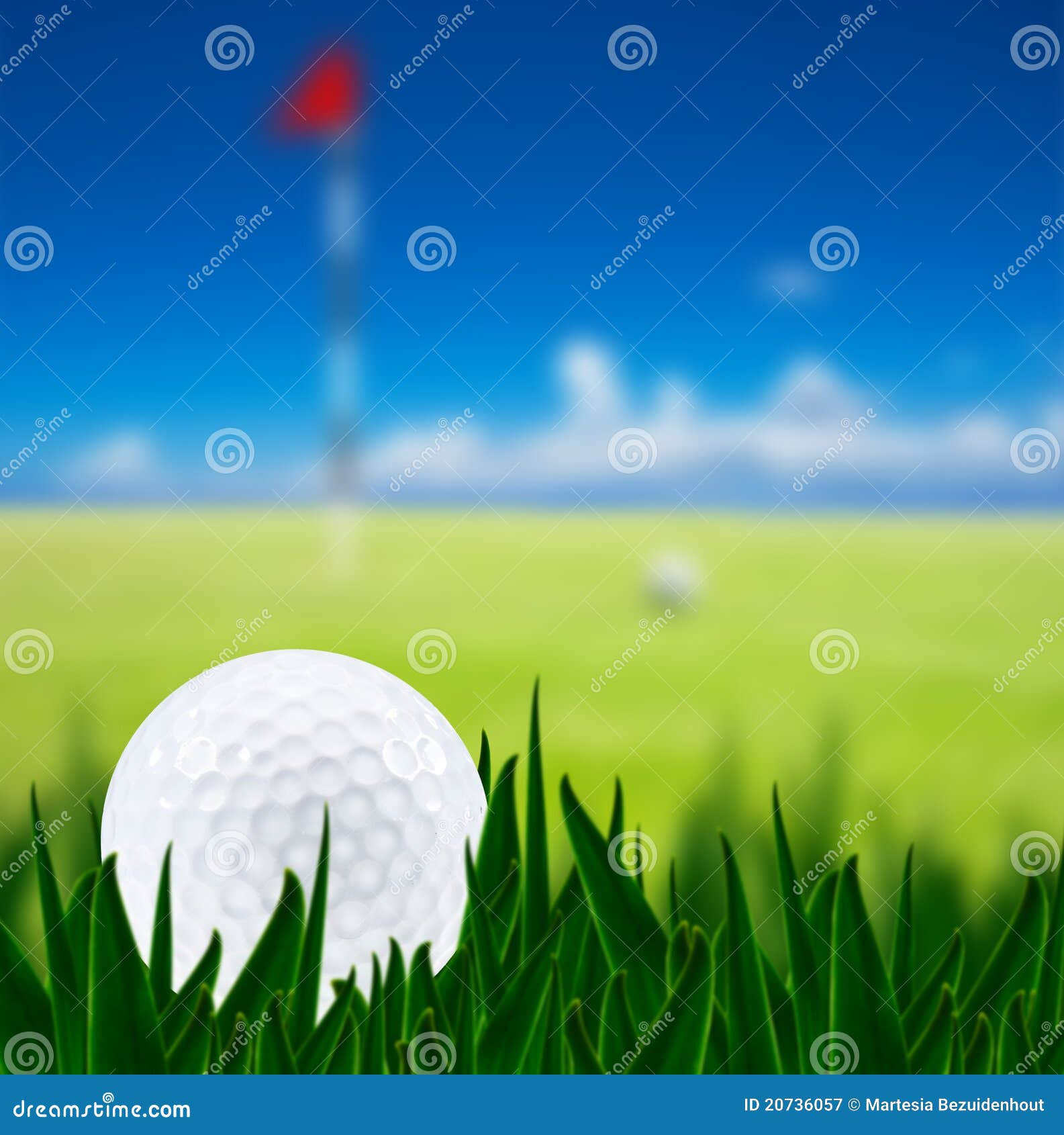 Golf ball on a golf course stock image. Image of activity - 20736057