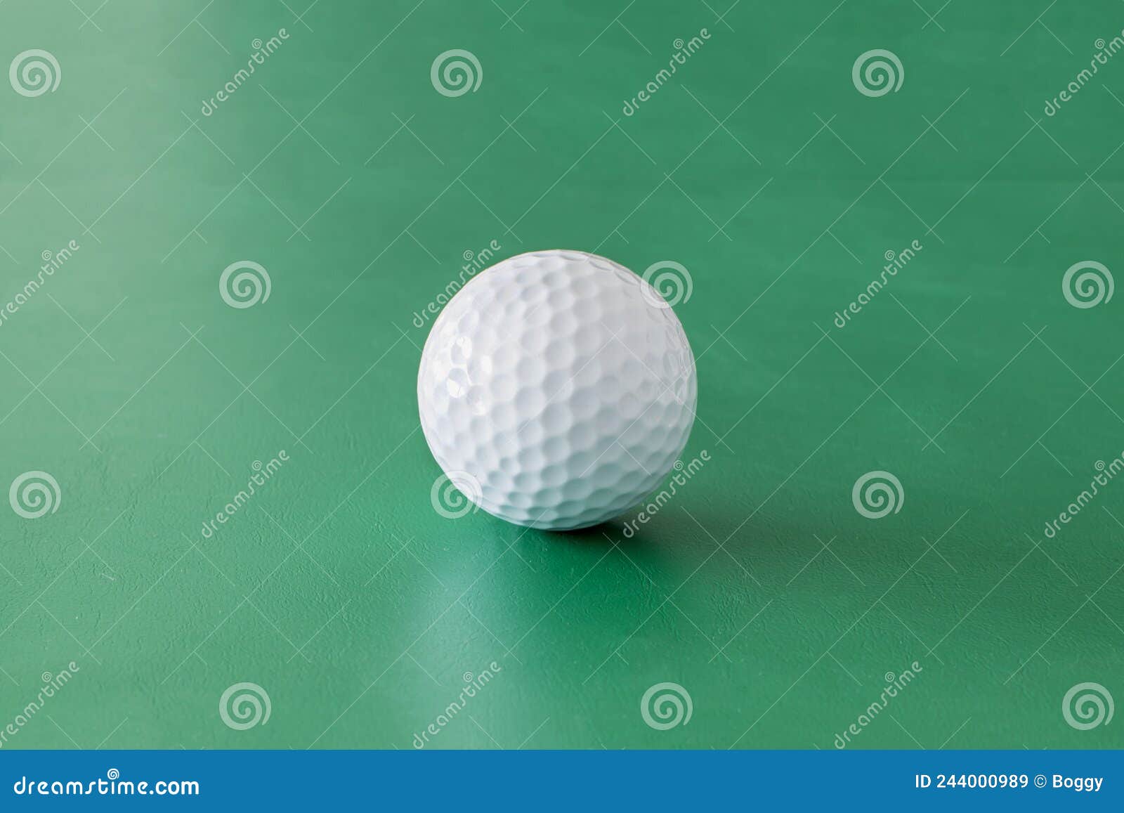 Golf Ball on the Green Background Stock Image - Image of hobby ...